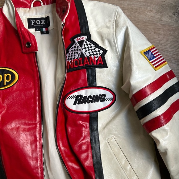 Jackets & Coats | Vintage Leather Racing Jacket Fox Motorcycle Brand ...